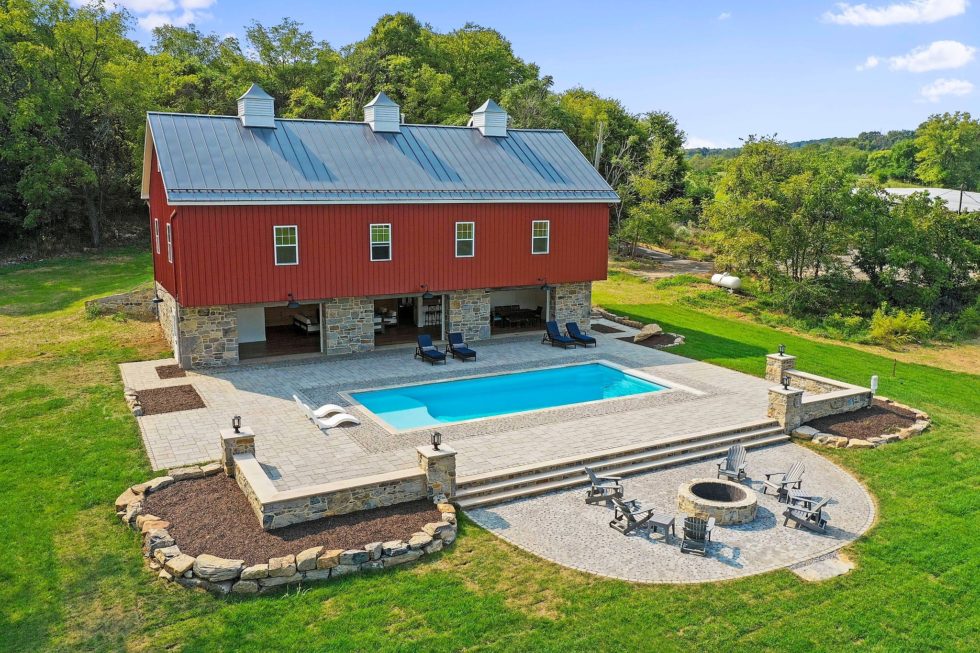 Bank Barn is a Beautiful Pool House | Mt. Tabor Builders