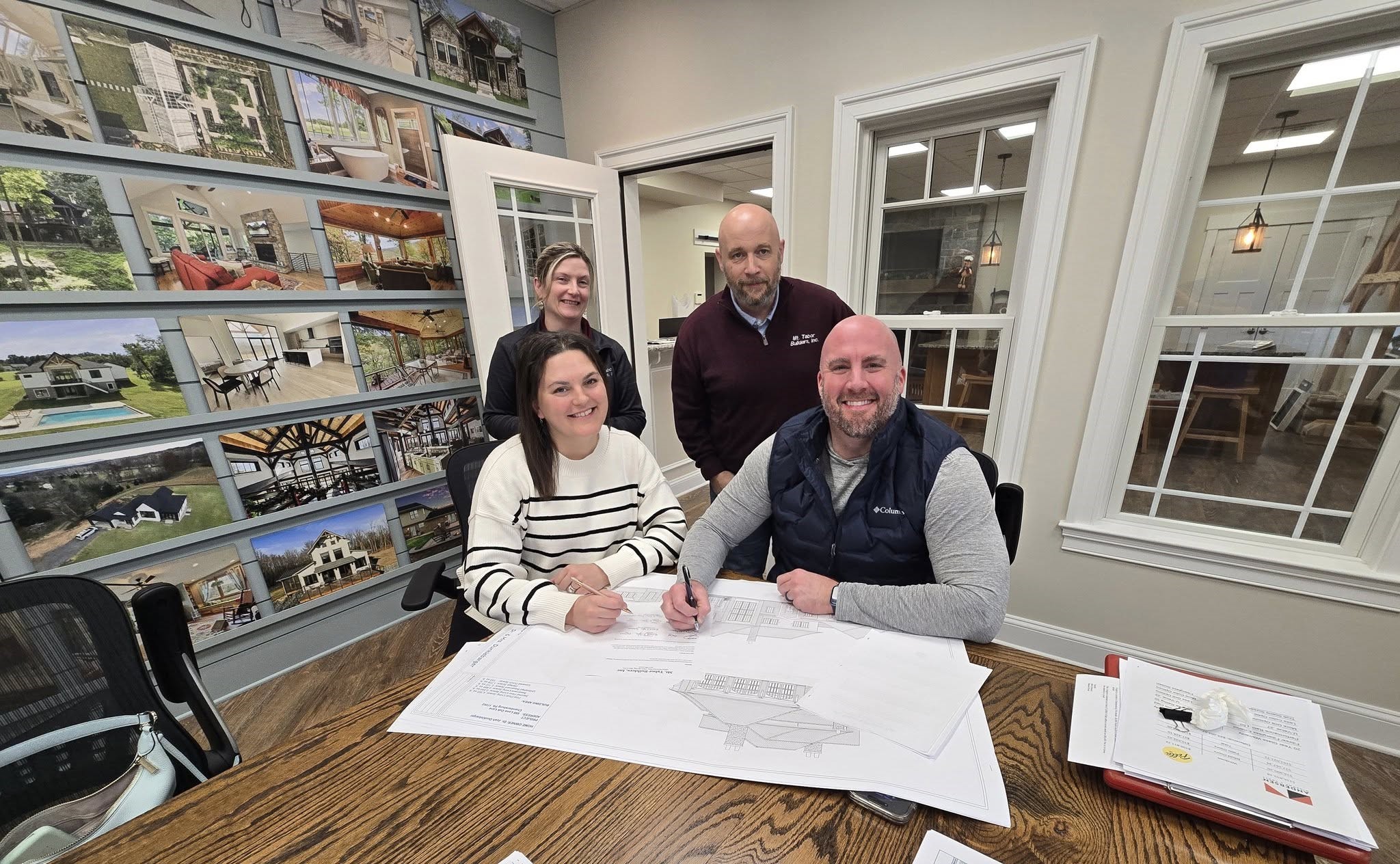 Mt. Tabor Meeting with Clients During Cold Winter | MD Builder